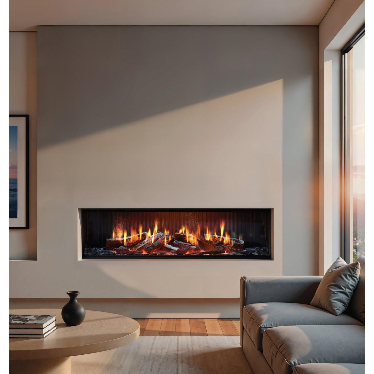 Single Sided Electric Fireplaces – Luxe Fireplaces